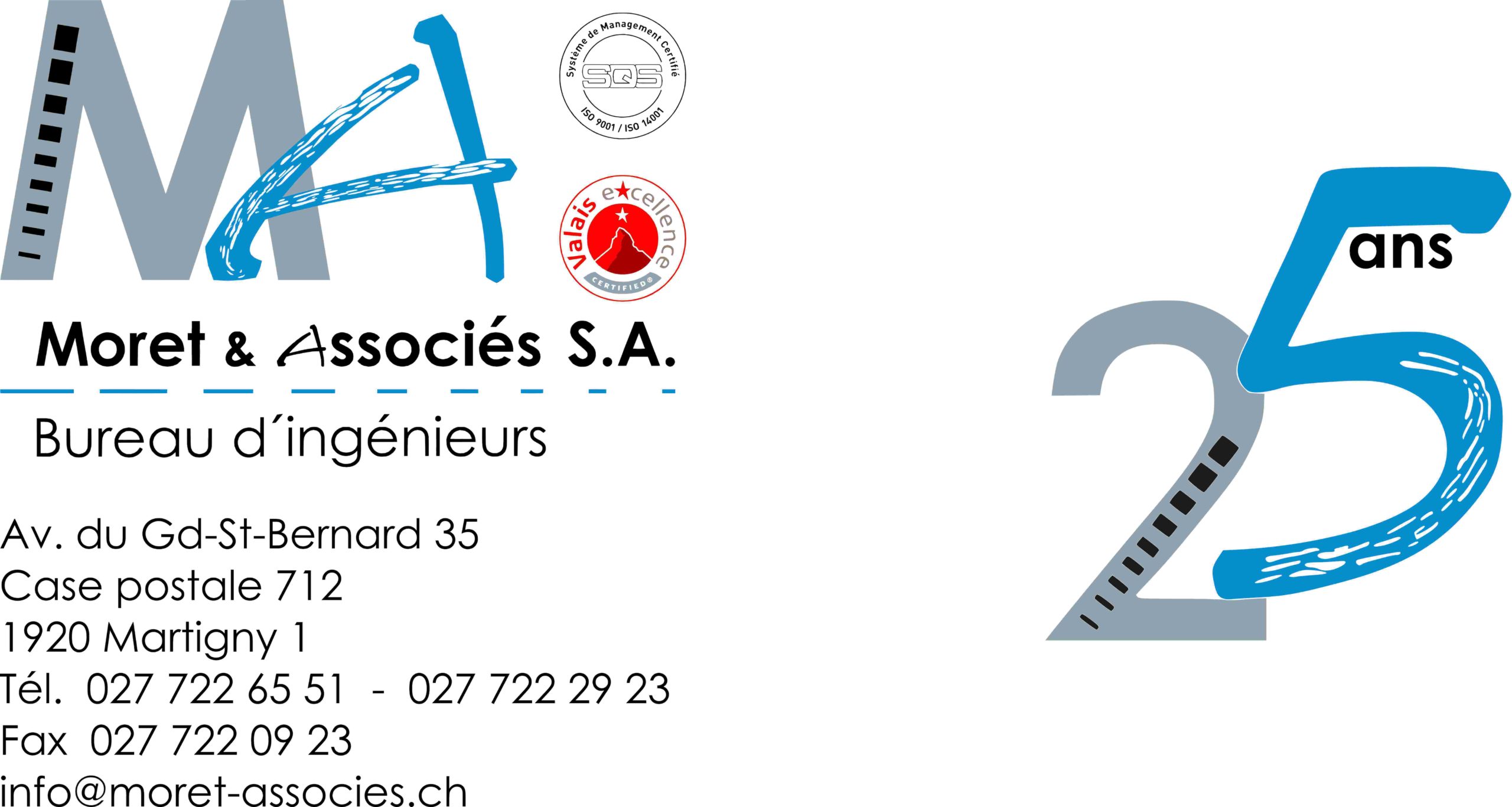 Bureau d'ingénieurs Moret & Associés SA - Martigny Tourisme - Valais Suisse