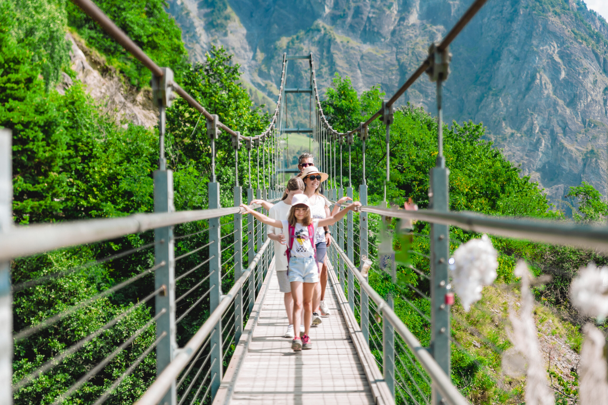 Farinet suspension footbridge - Martigny Tourisme - Valais Switzerland